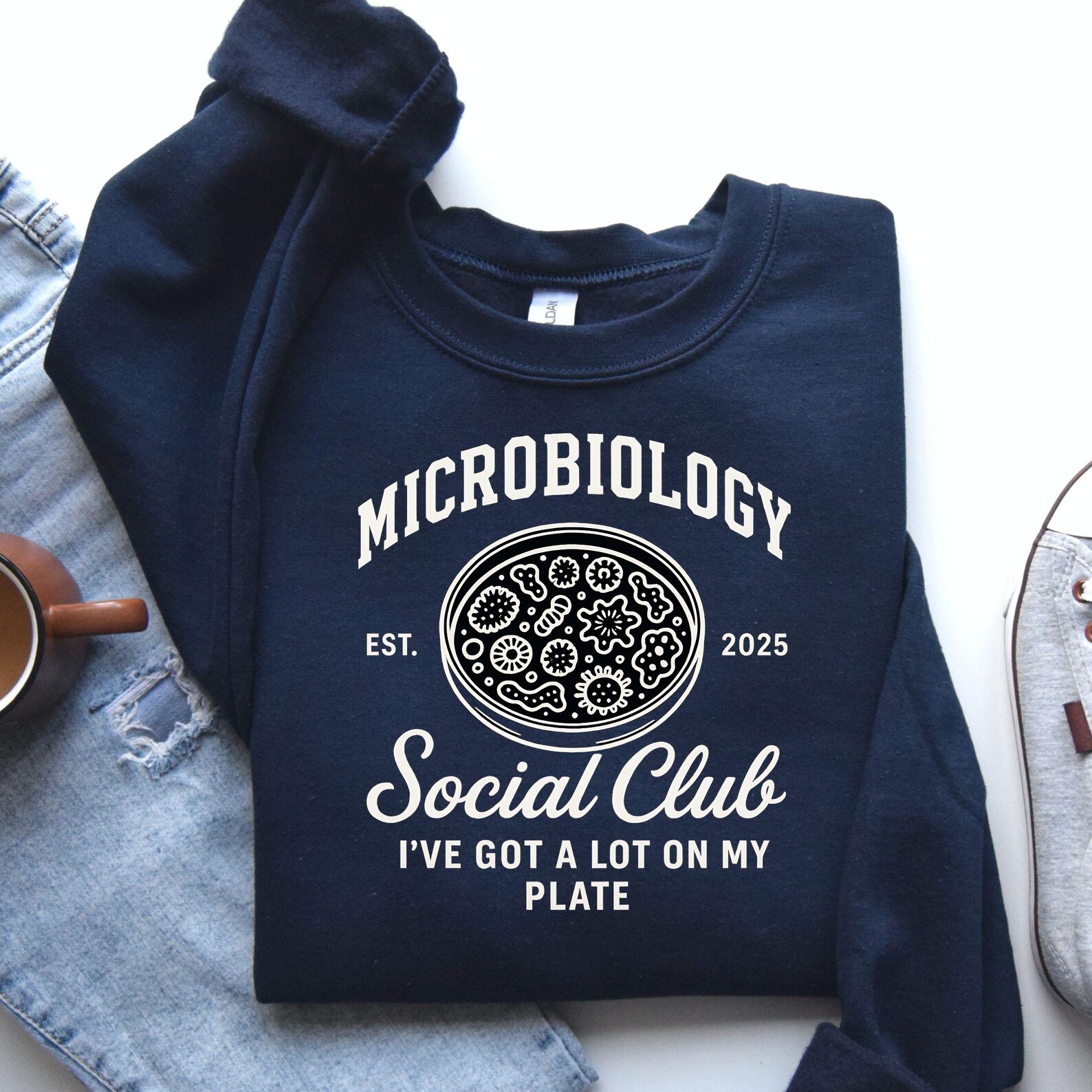 Custom Microbiology Sweatshirt Microbiologist Gifts Graduation Gift ...