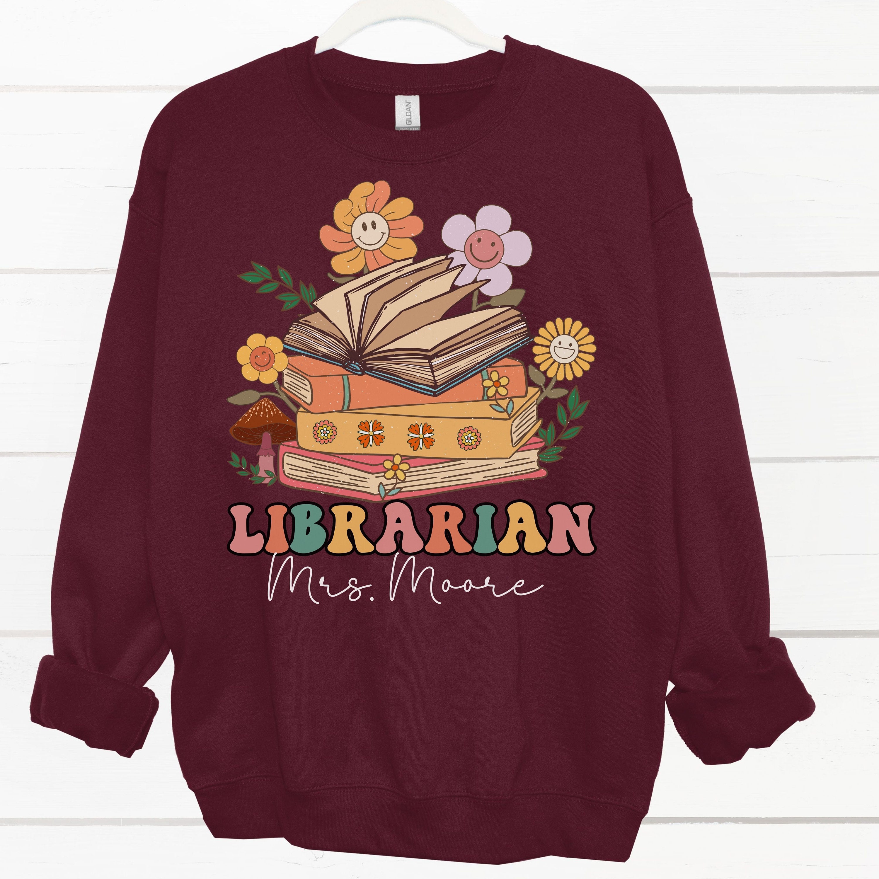 Personalized Librarian Sweater, Custom Librarian Sweater, Gift for ...