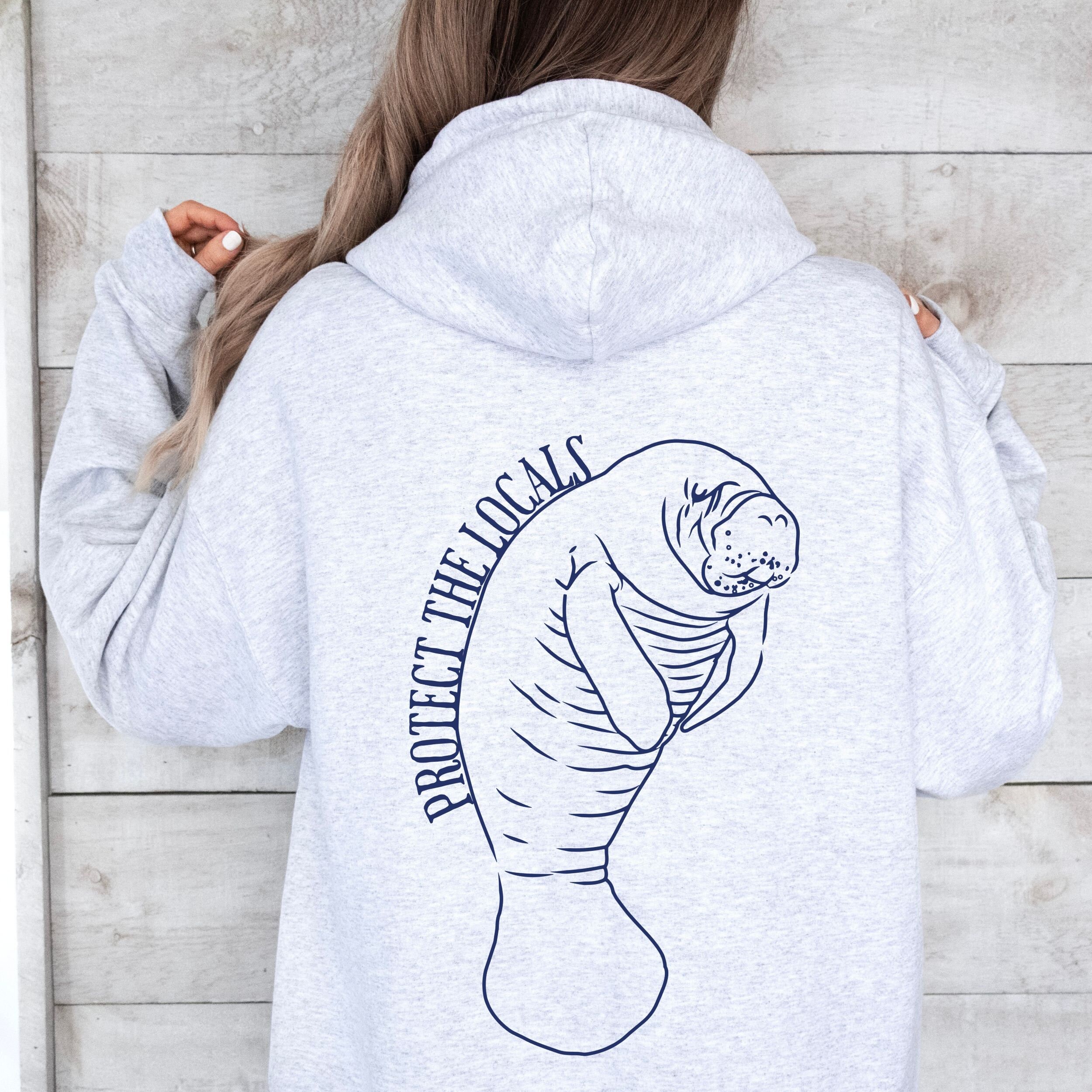 Manatee Shirt Ocean Inspired Style Coconut Girl Mermaidcore Beach Hoody ...