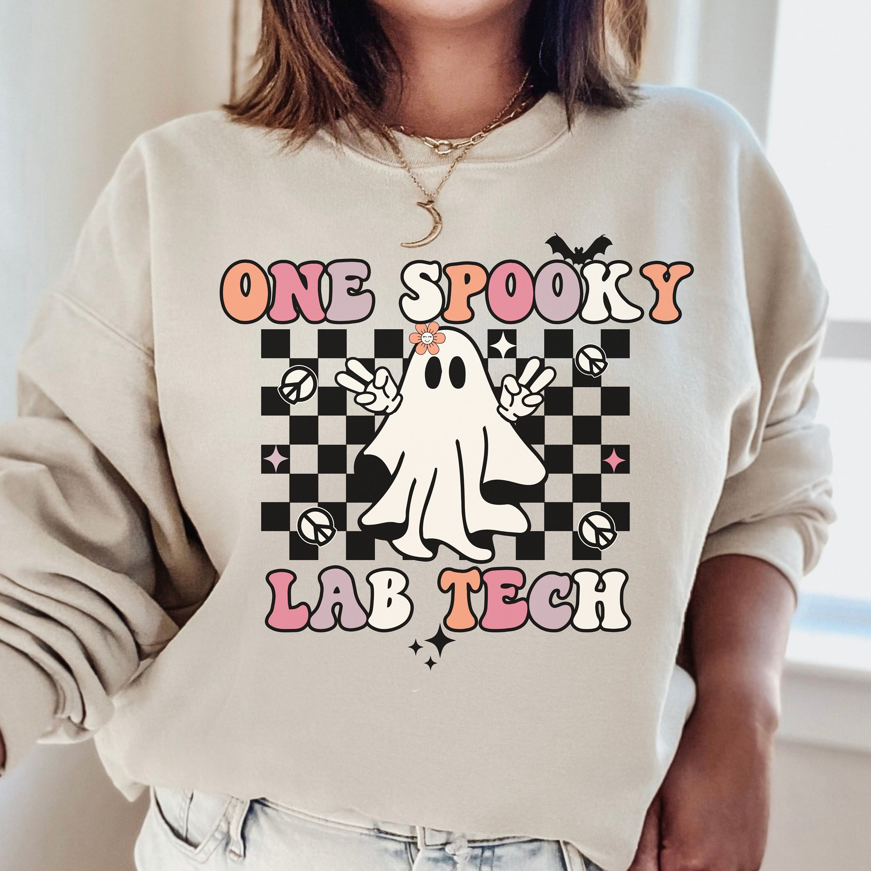 Spooky Lab Tech Halloween Shirt, Lab Tech Tshirt, Med Lab Tech Shirt ...