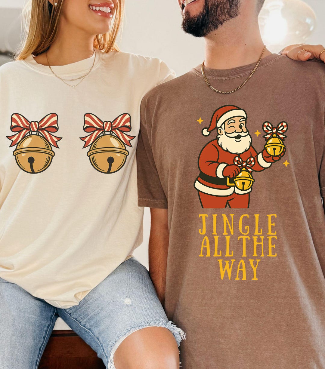 Inappropriate Couples Shirts Christmas Comfort Colors Rude Dirty T ...