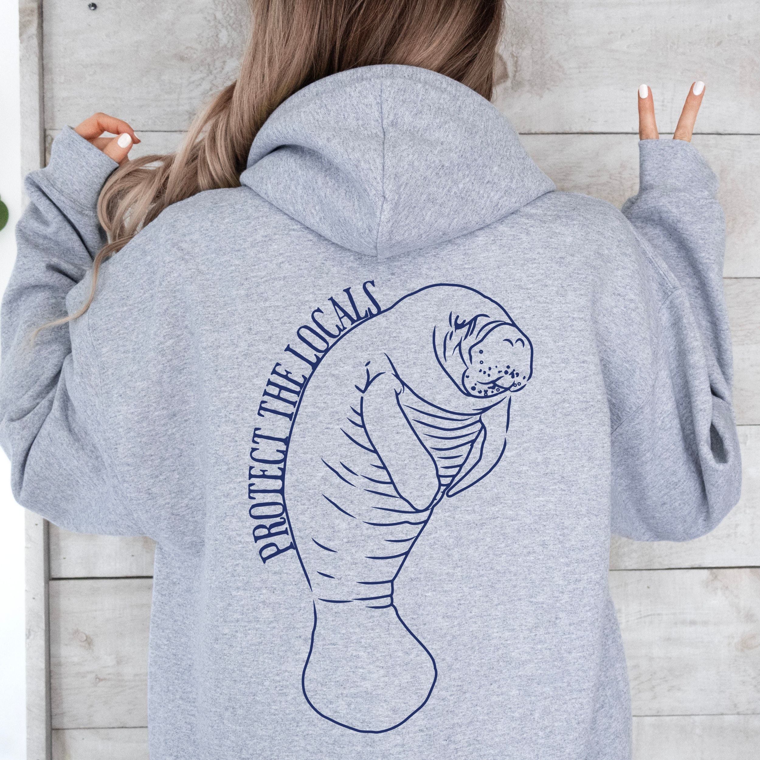 Manatee Shirt Ocean Inspired Style Coconut Girl Mermaidcore Beach Hoody ...