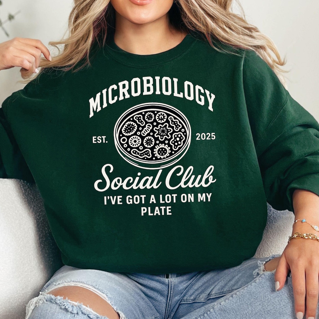 Custom Microbiology Sweatshirt Microbiologist Gifts Graduation Gift ...