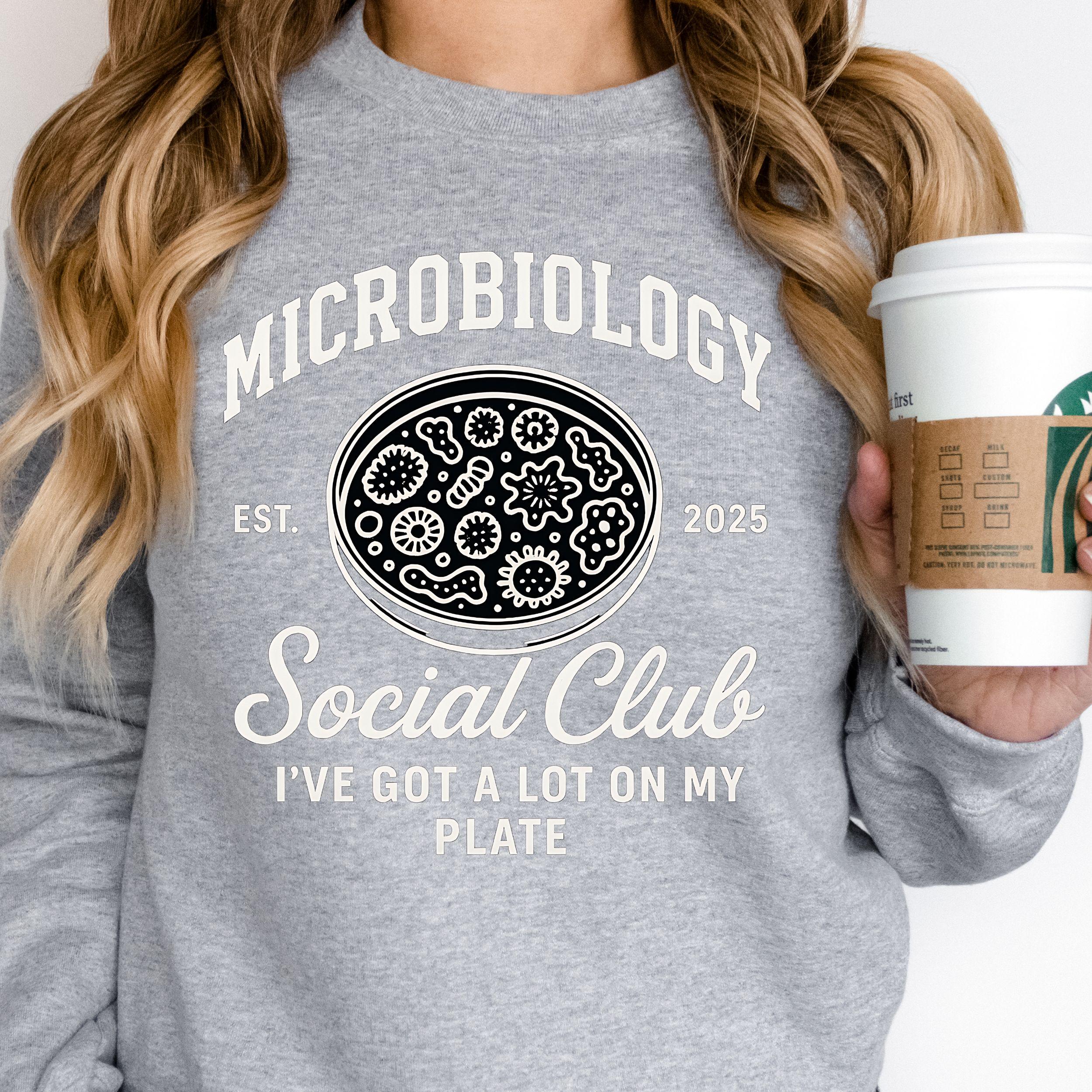 Custom Microbiology Sweatshirt Microbiologist Gifts Graduation Gift ...