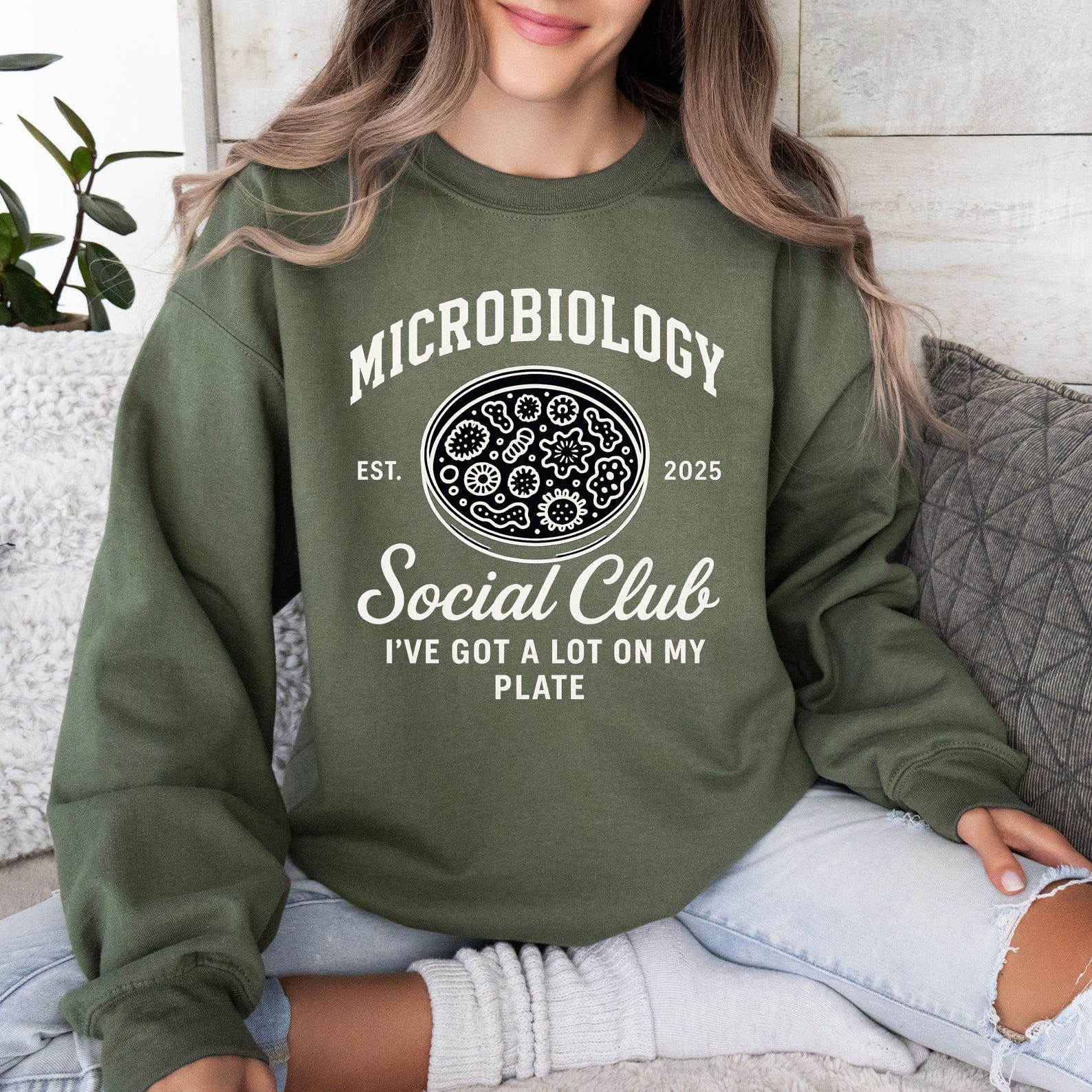 Custom Microbiology Sweatshirt Microbiologist Gifts Graduation Gift ...