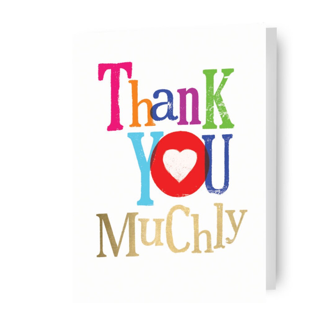 Brightside thank You Muchly Thank You Card Sustainably Resourced and ...