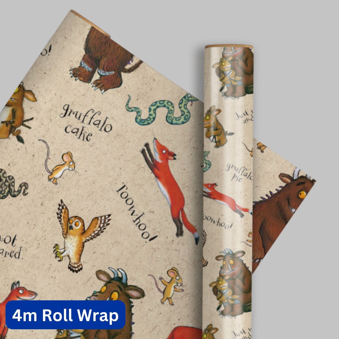 The Gruffalo Wrapping Paper 4m Roll Gift Wrap Sustainably Resourced and ...
