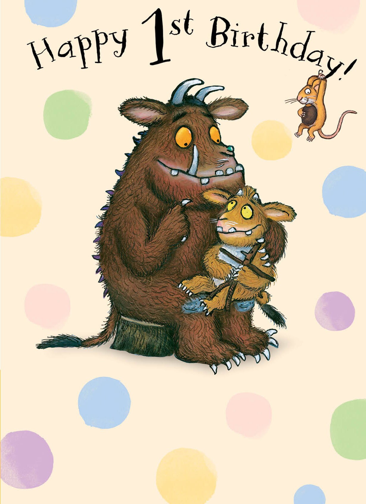 The Gruffalo Age 1 Birthday Cards Responsibly Resourced and - Etsy