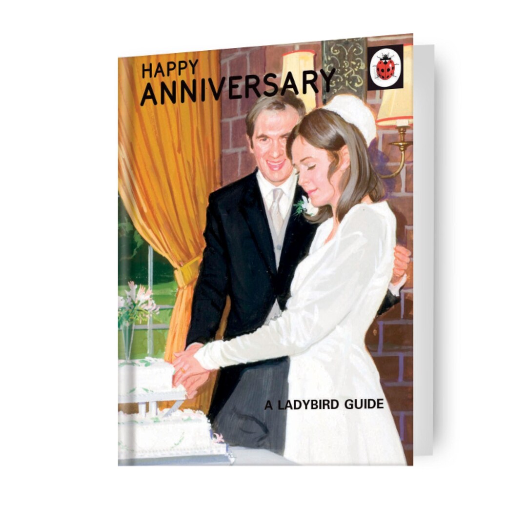 Ladybird Books happy Anniversary Card Sustainably Resourced and FSC ...