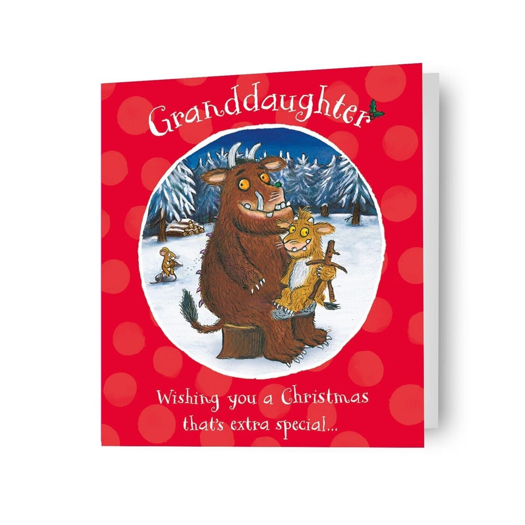 Gruffalo Granddaughter Christmas Card for Her - Etsy