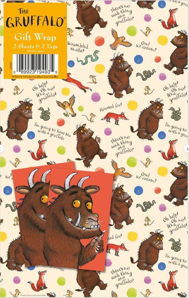 The Gruffalo 2nd Birthday Card Wrapping Paper Also Available ...