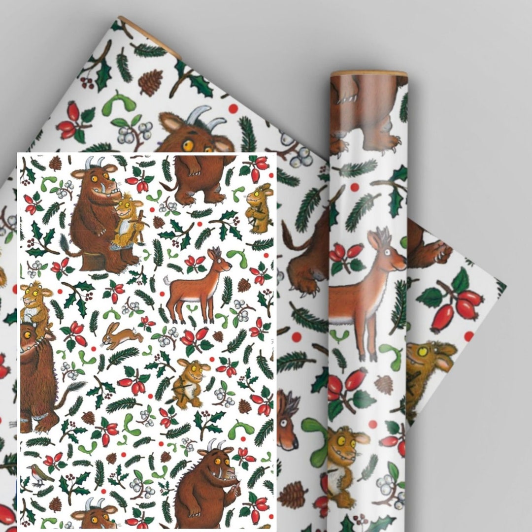Gruffalo Christmas Wrapping Paper Sheet and Tag Gift Wrap - Etsy
