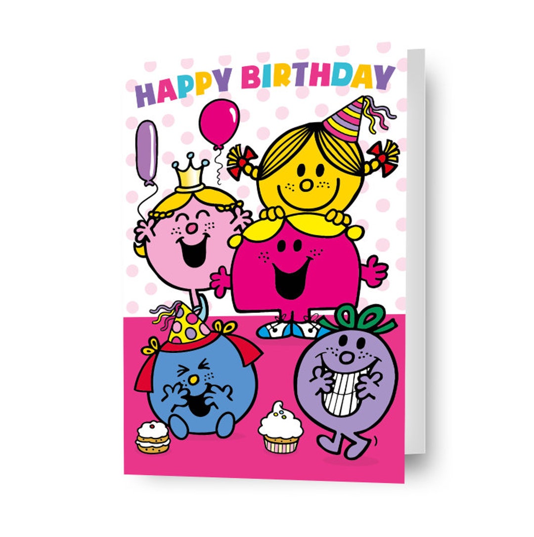 Mr Men & Little Miss happy Birthday Card Sustainably Resourced and FSC ...
