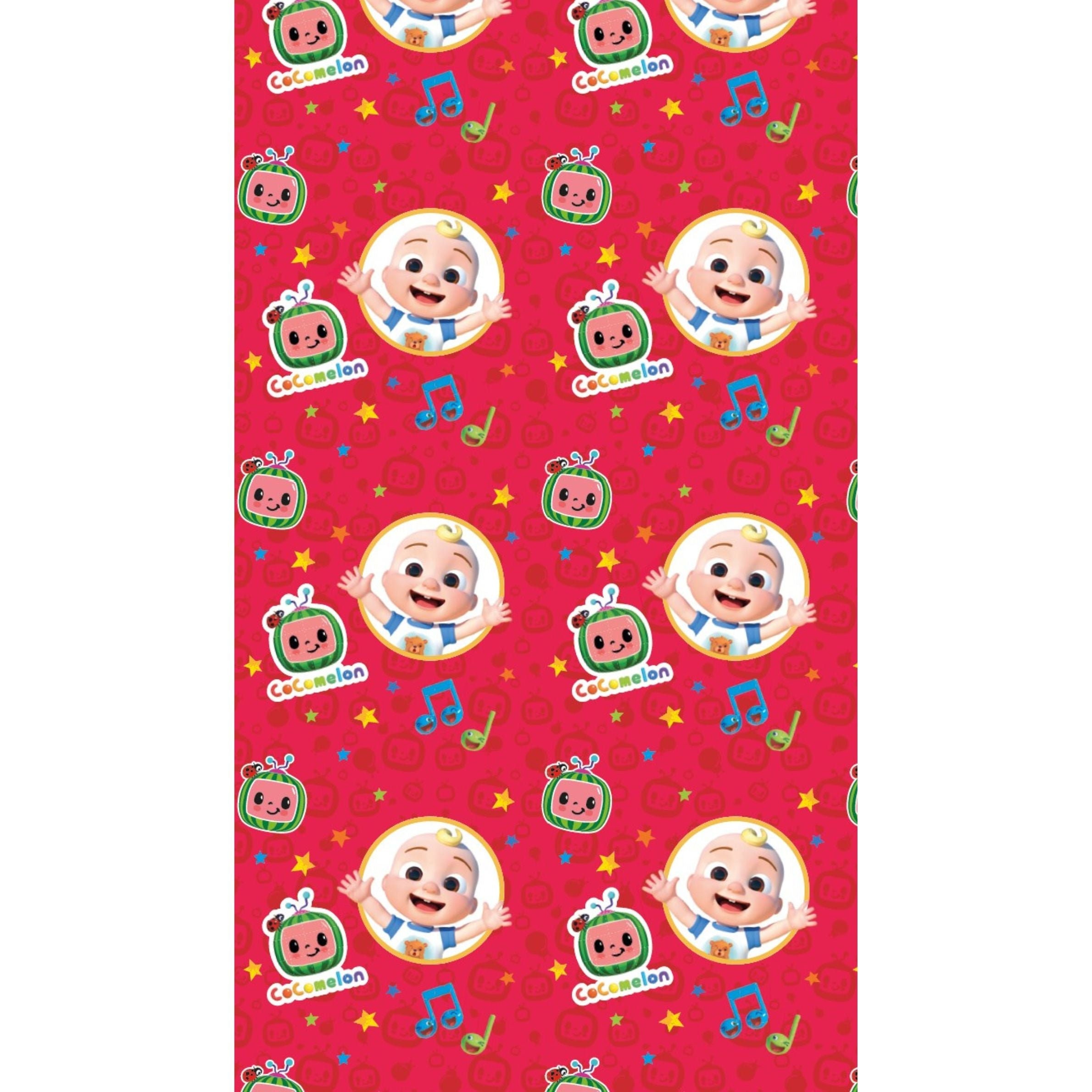 Cocomelon Red Birthday Wrapping Paper 4m Roll Gift Wrap Sustainably ...