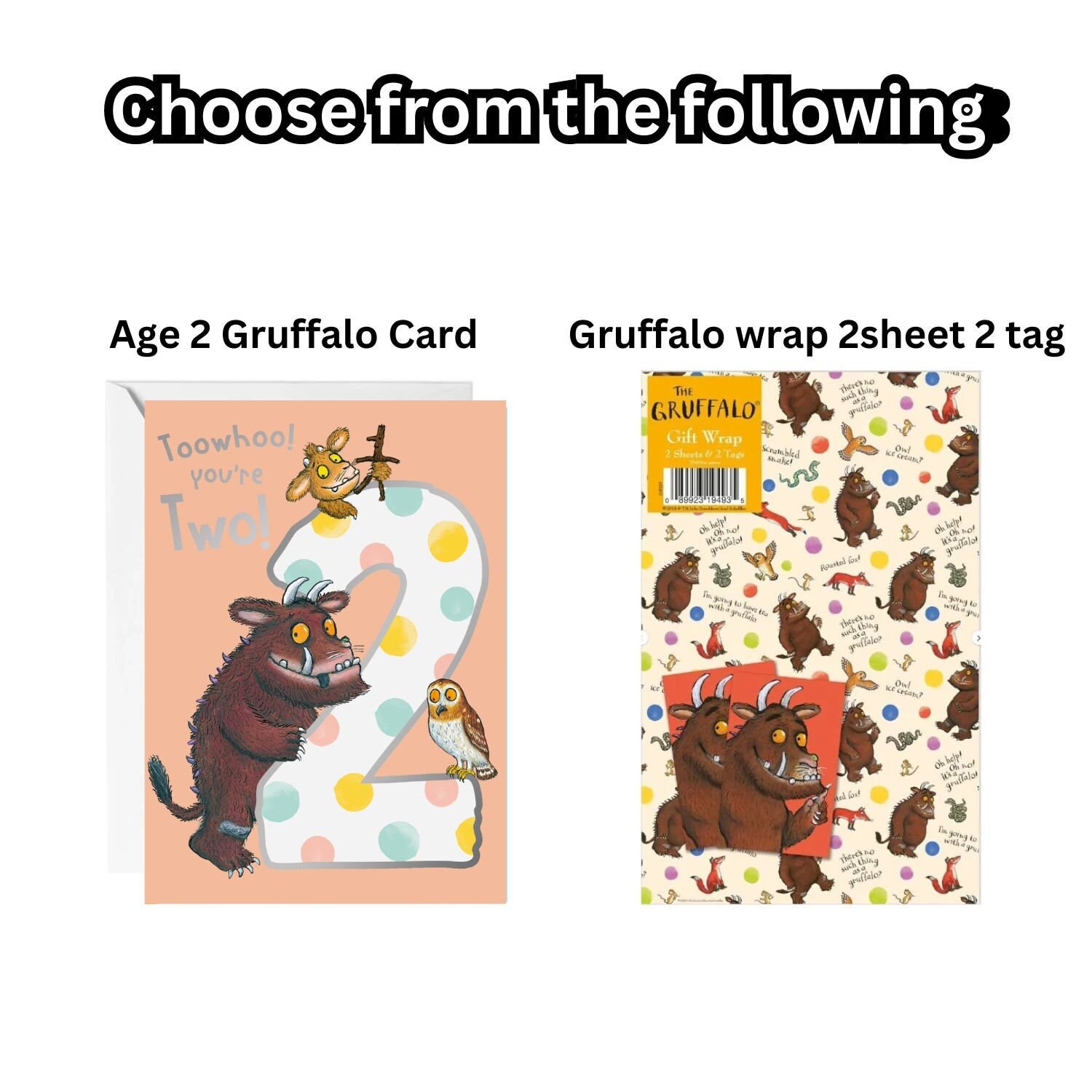 The Gruffalo 2nd Birthday Card Wrapping Paper Also Available ...
