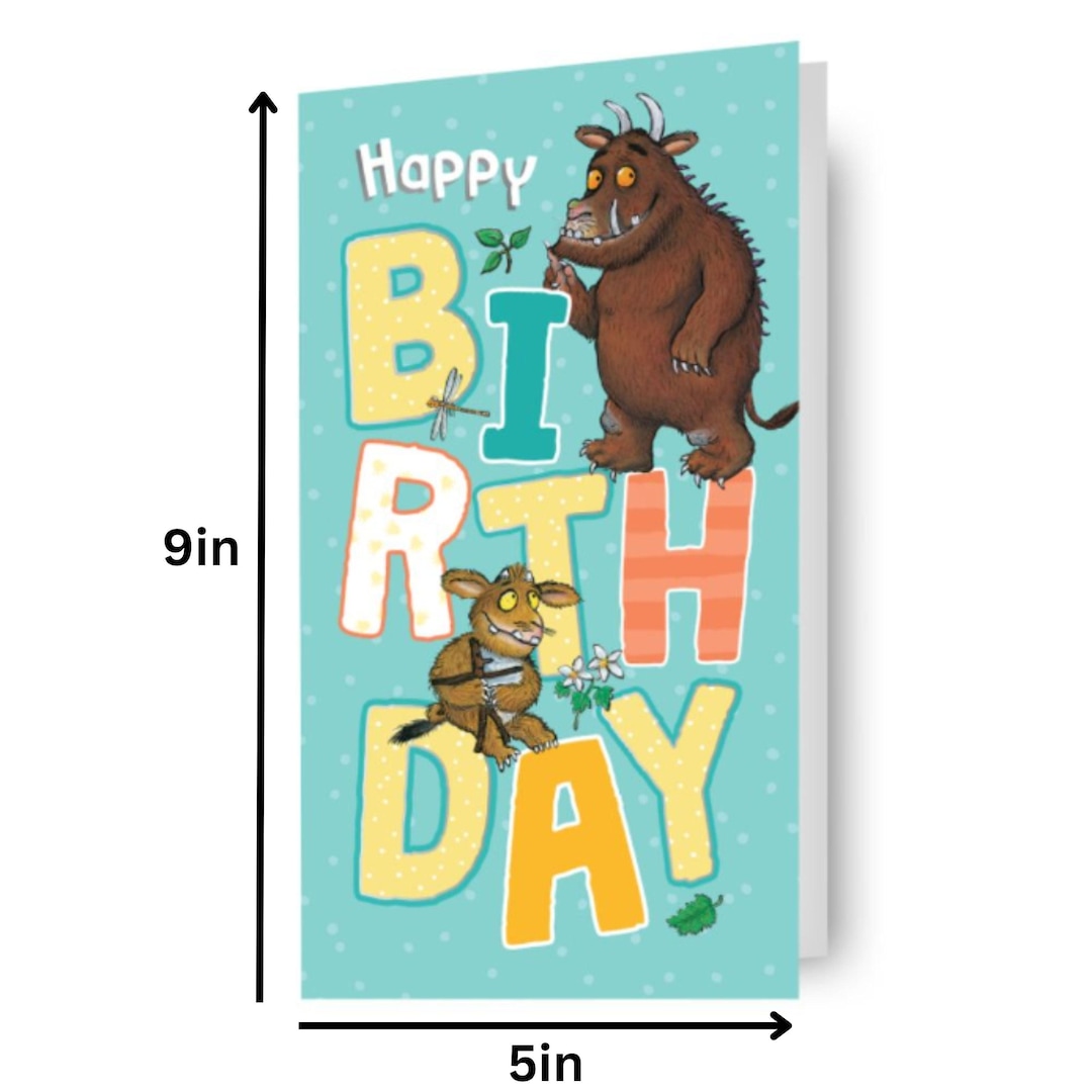 The Gruffalo Happy Birthday Card Sustainably Resourced and FSC ...