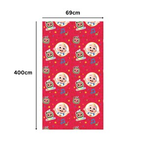 Cocomelon Red Birthday Wrapping Paper 4m Roll Gift Wrap Sustainably ...