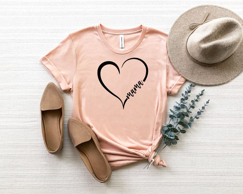 Custom Text Heart Line Shirt Double Heart Shirt Your Name | Etsy