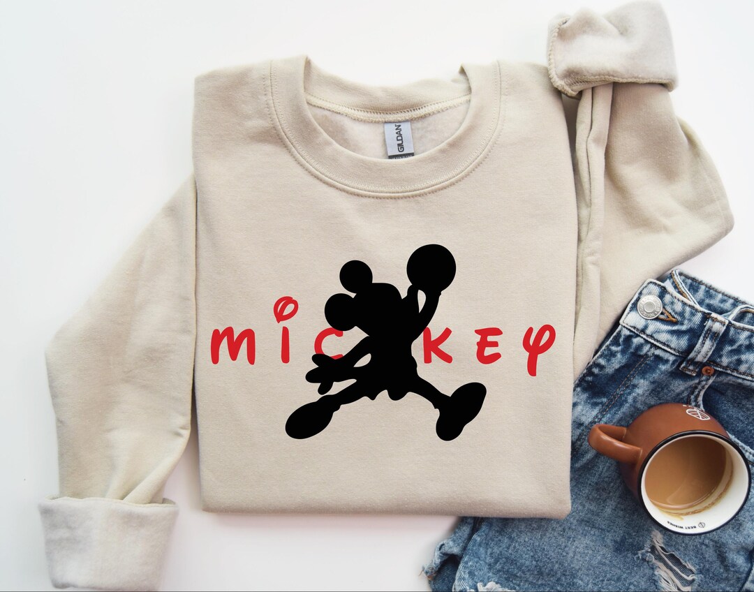 Mickey Jordan Sweatshirt, Mickey Basketball Sweatshirt, Disney Magic ...