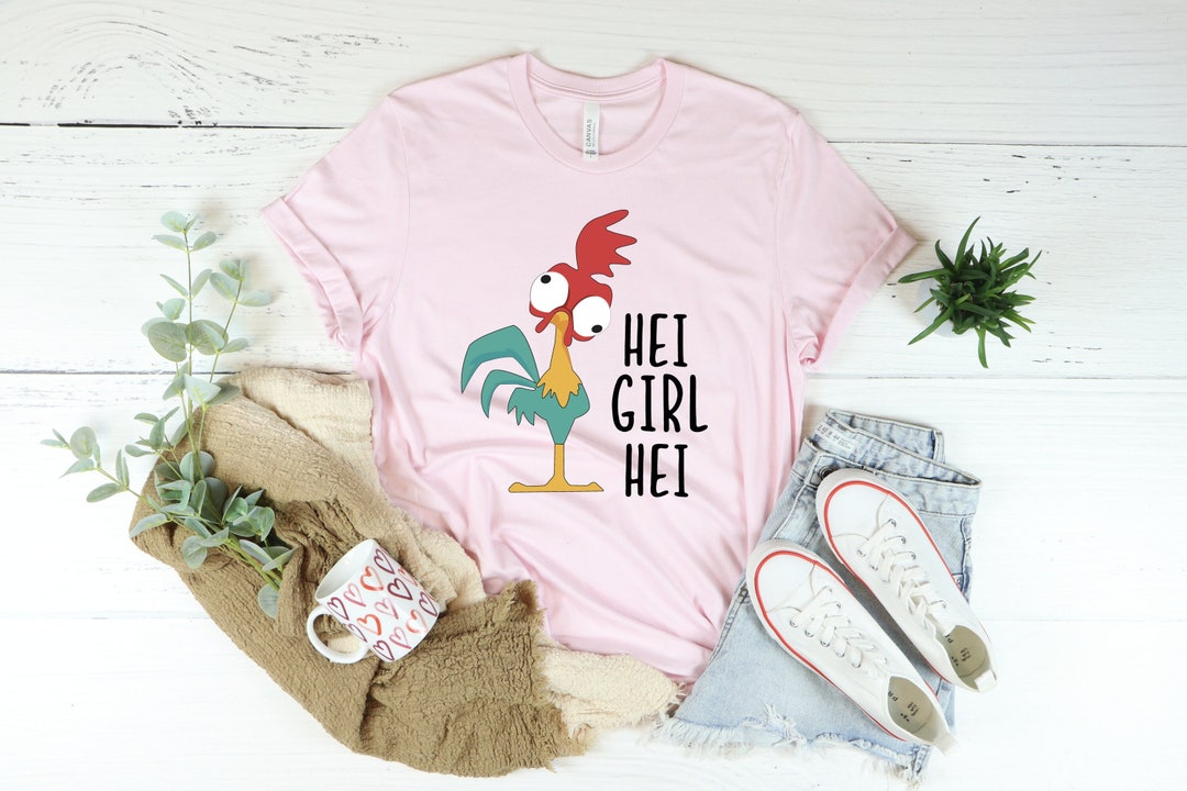 Hei Girl Hei Unisex T-shirt, Moana Hei Hei Shirt, Moana Shirt, Vacation ...