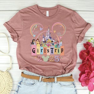Disney Girls Trip 2025 Shirt, Disney Girls Vacation Shirt, Besties Trip 2025 Shirt, Walt Disney ...