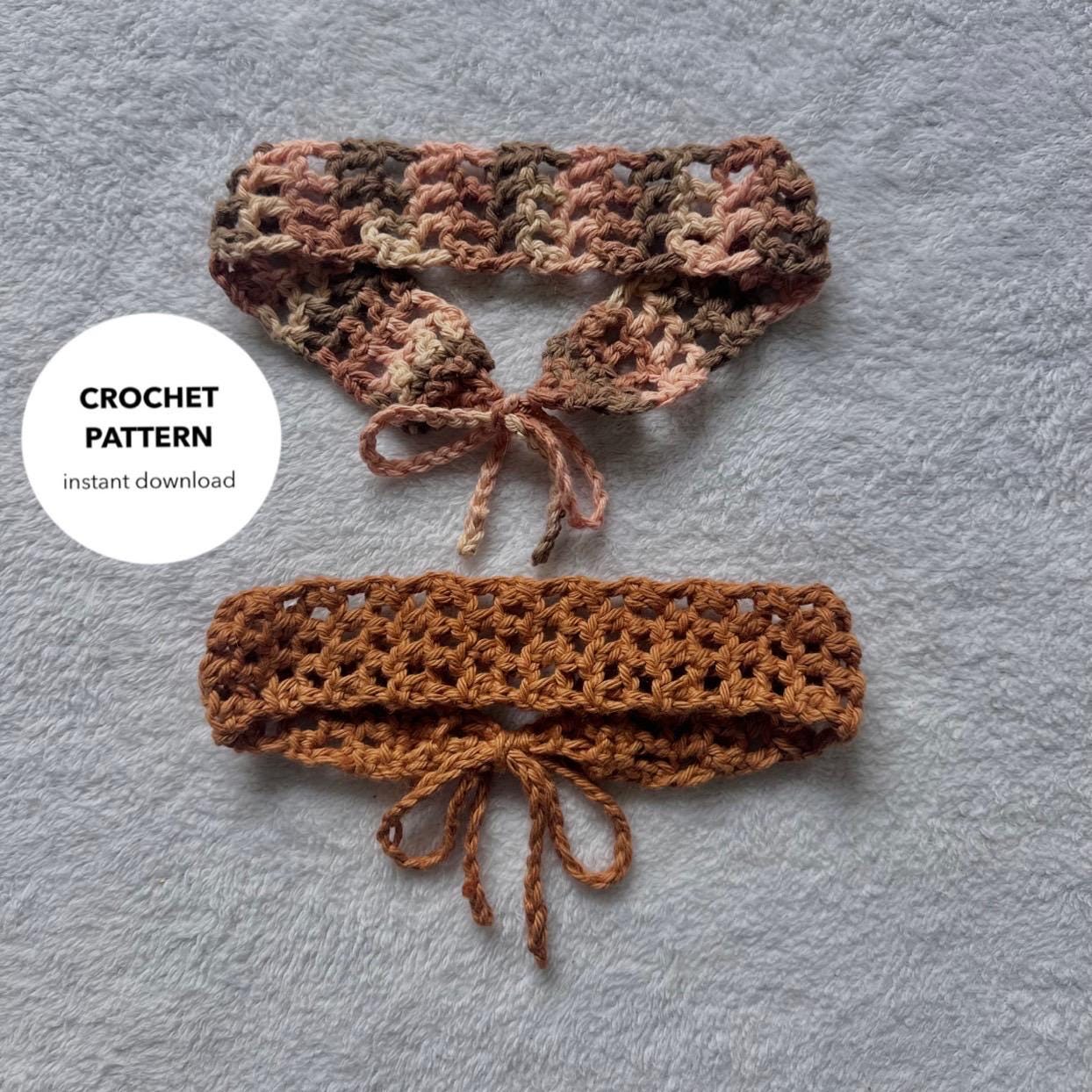 CROCHET PATTERN - Simple Tie Headband Pattern. Beginner Friendly ...