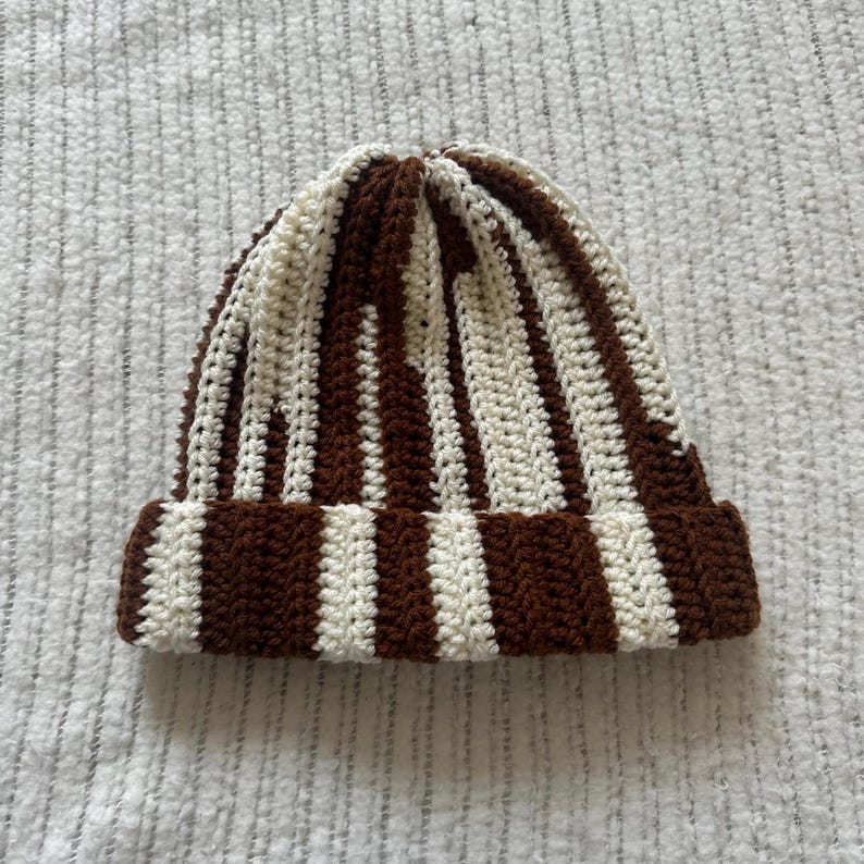 Handmade Scrap Yarn Beanie Hat in Multi Color Crochet Winter Beanie Hat ...