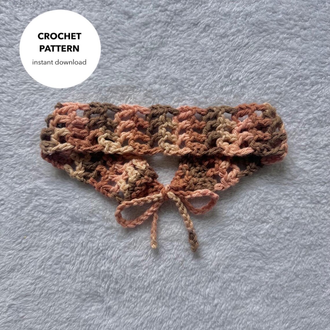 CROCHET PATTERN - Simple Tie Headband Pattern. Beginner Friendly ...