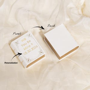 Personalized Mini Book Ring Box for Engagement Proposal – Engraved ...