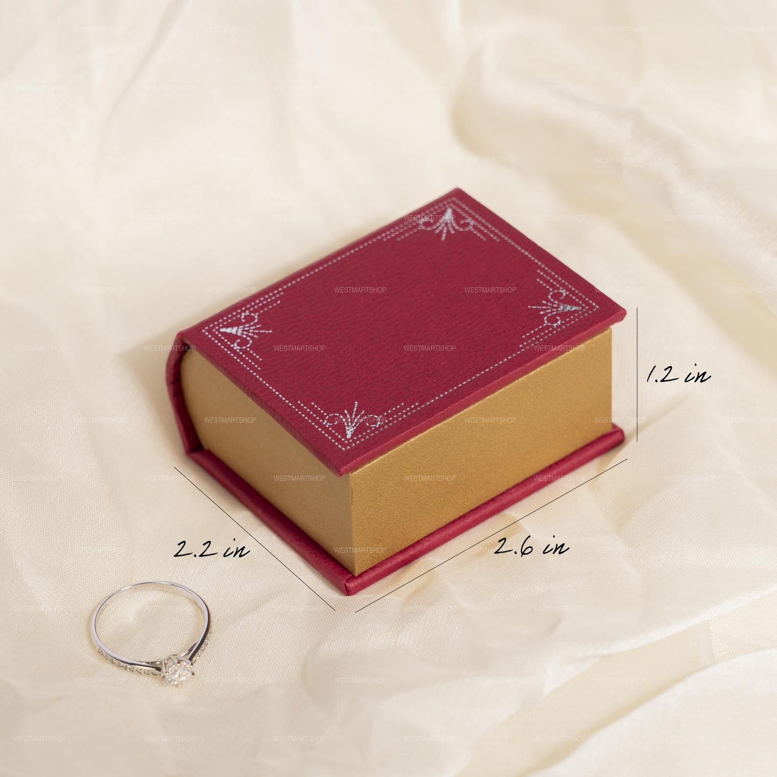 Personalized Mini Book Ring Box for Engagement Proposal – Engraved ...