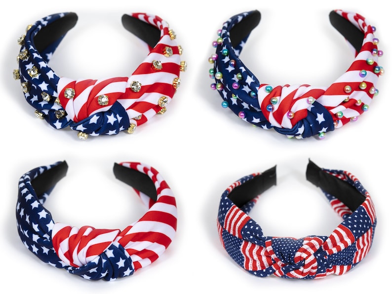 American Flag Knot Headband for Women Girls Independence Day - Etsy