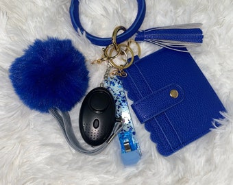 Blue Keychain Wallet - Etsy