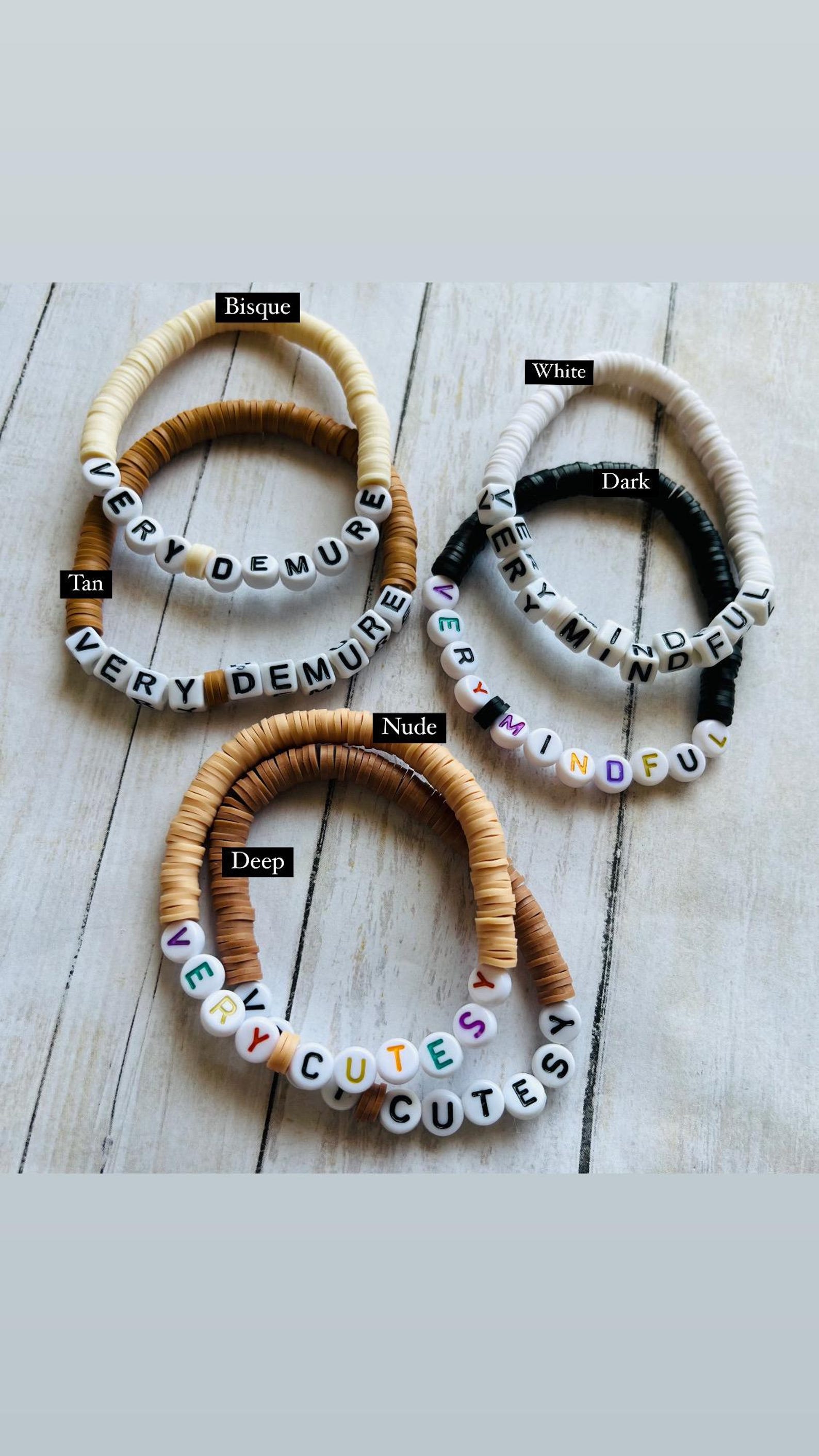 Very Demure | Very Mindful | Very Cutesy Bracelets | Stackable ...