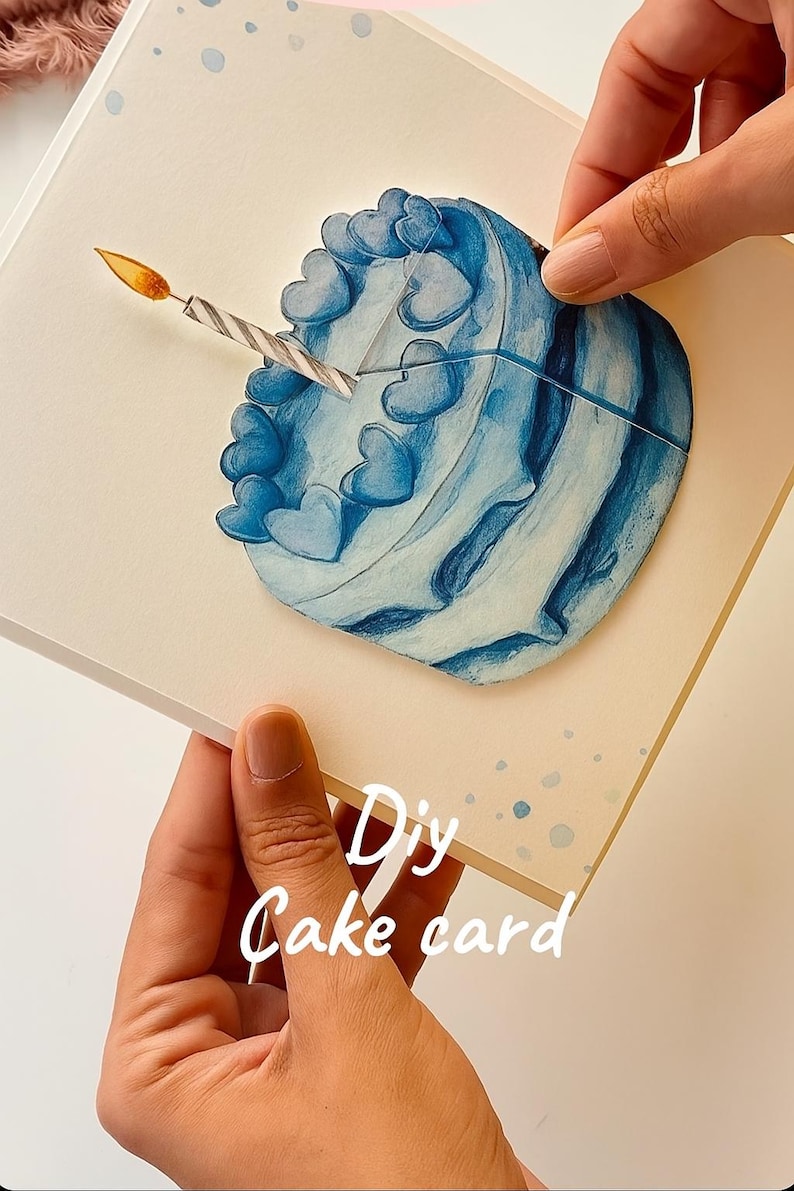 Heart Pasta Pop-up Card: DIY 3D Birthday Card - Etsy