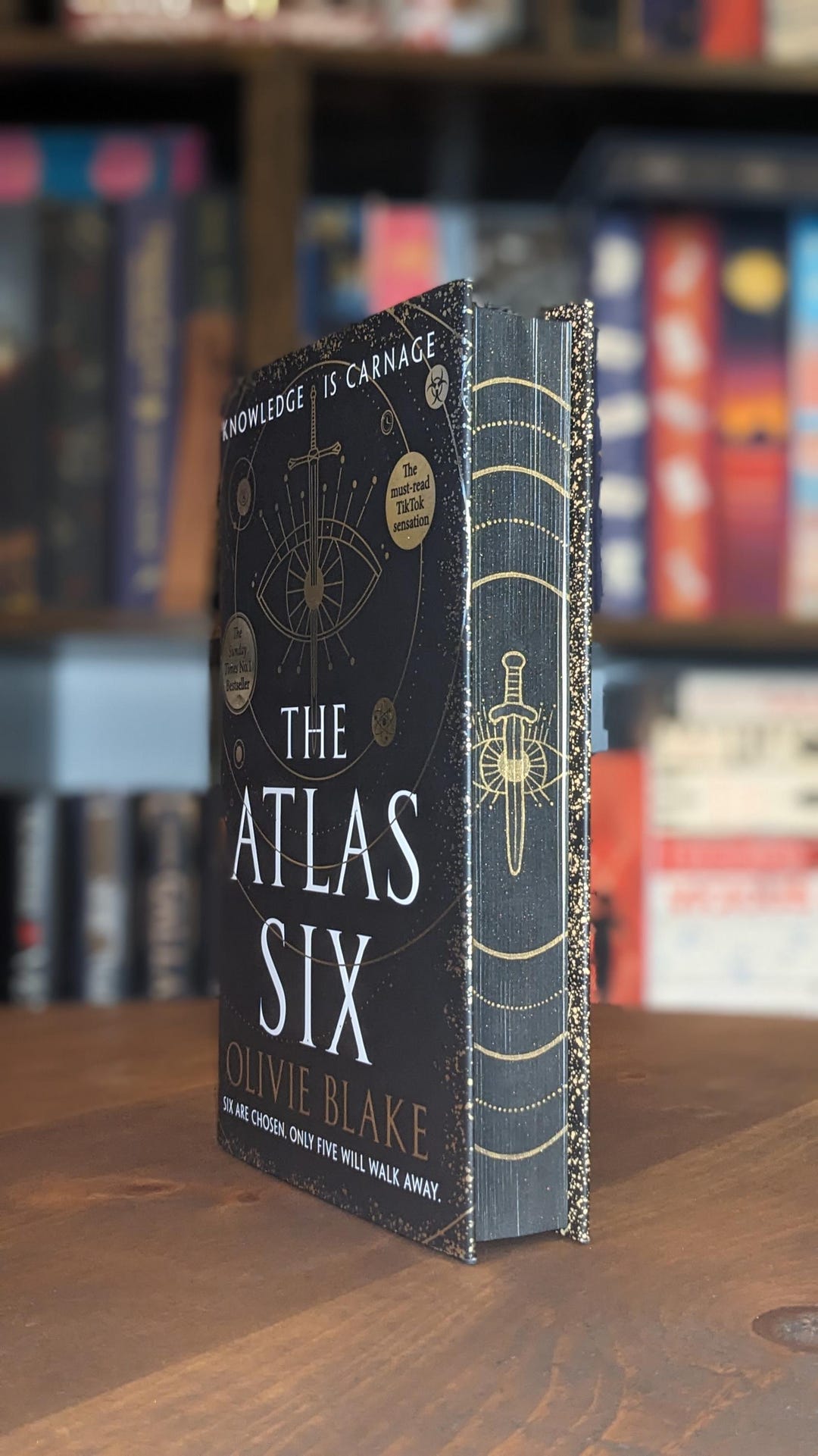 The Atlas Six by Olivie Blake Stencil Foredge Painting Sprayed Edge ...