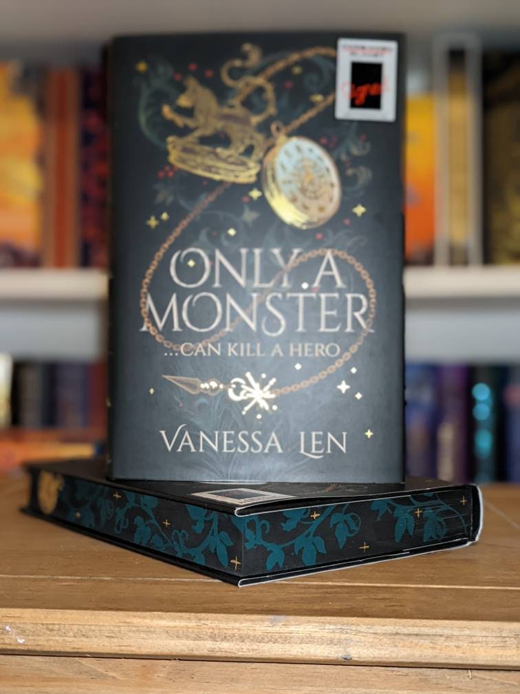 SIGNED Only a Monster by Vanessa Len Custom Stencil Sprayed Hand ...