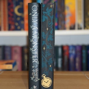 Only a Monster by Vanessa Len Custom Stencil Sprayed Hand Painted Edge ...