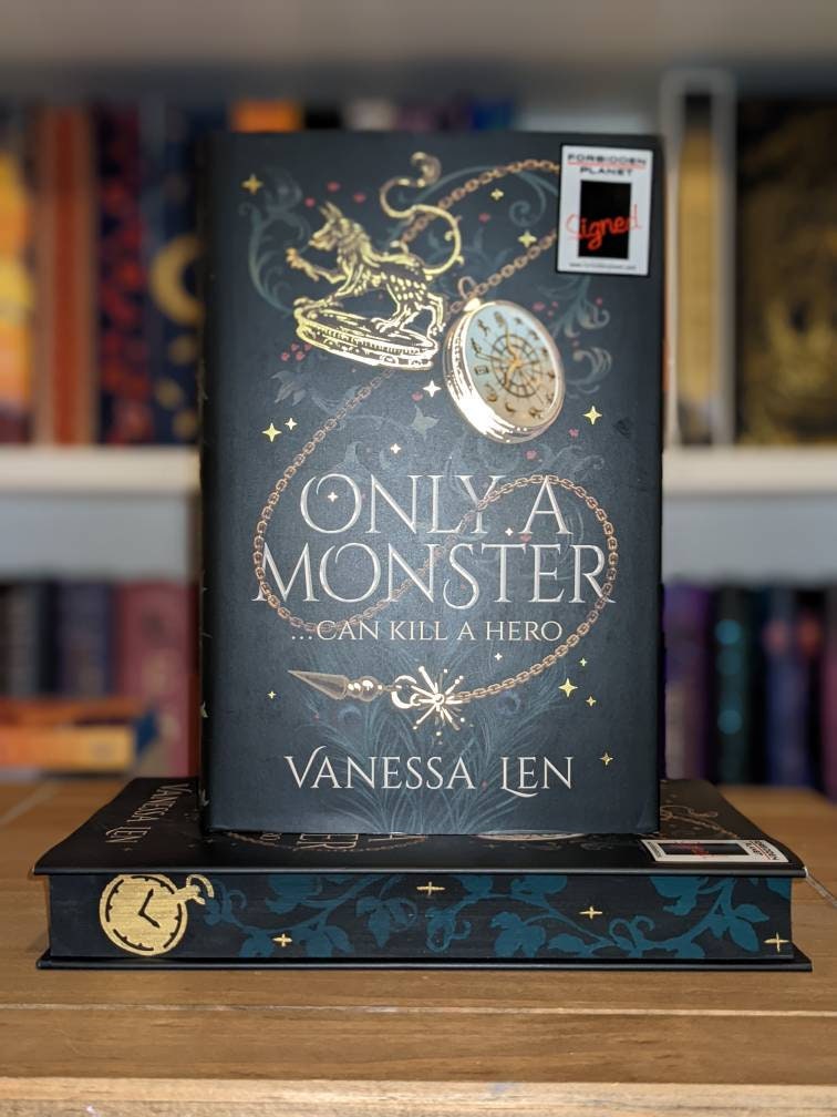 SIGNED Only a Monster by Vanessa Len Custom Stencil Sprayed Hand ...