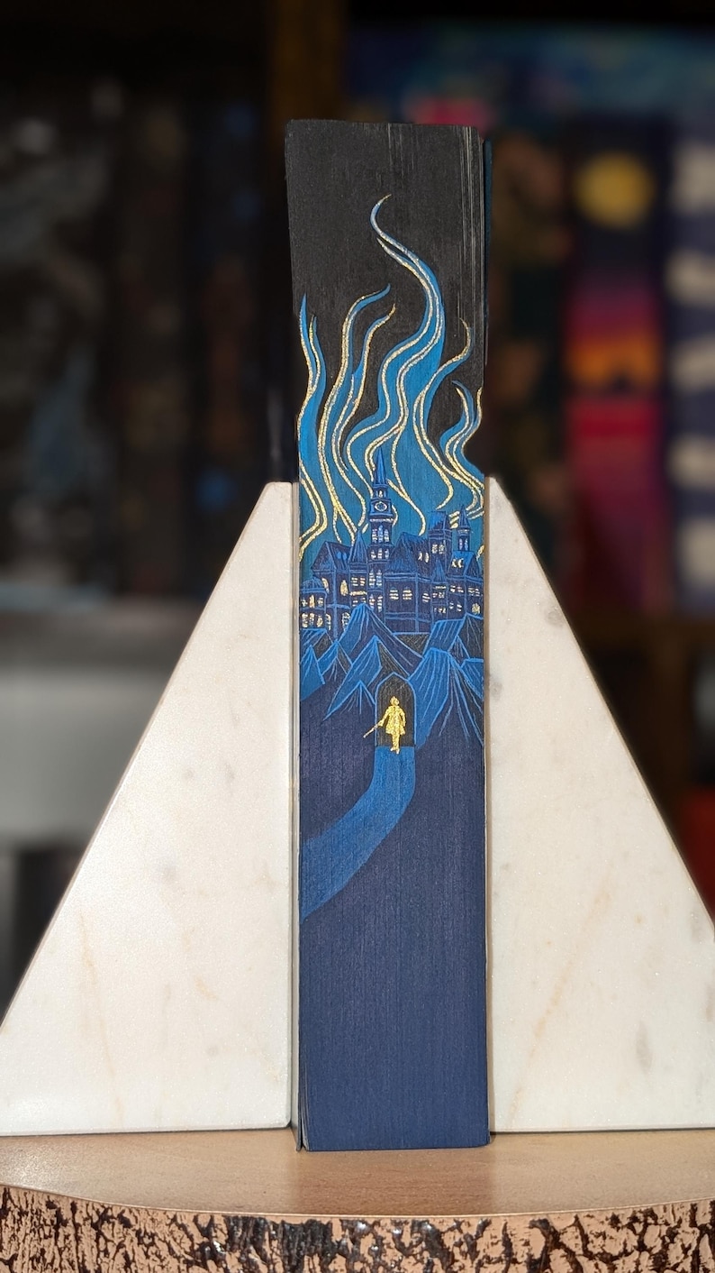 Queen of Faces by Petra Lord Custom Hand Painted Edge Foreedge Painting ...