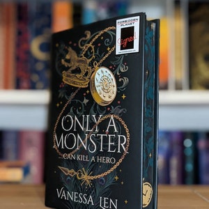 Only a Monster by Vanessa Len Custom Stencil Sprayed Hand Painted Edge ...