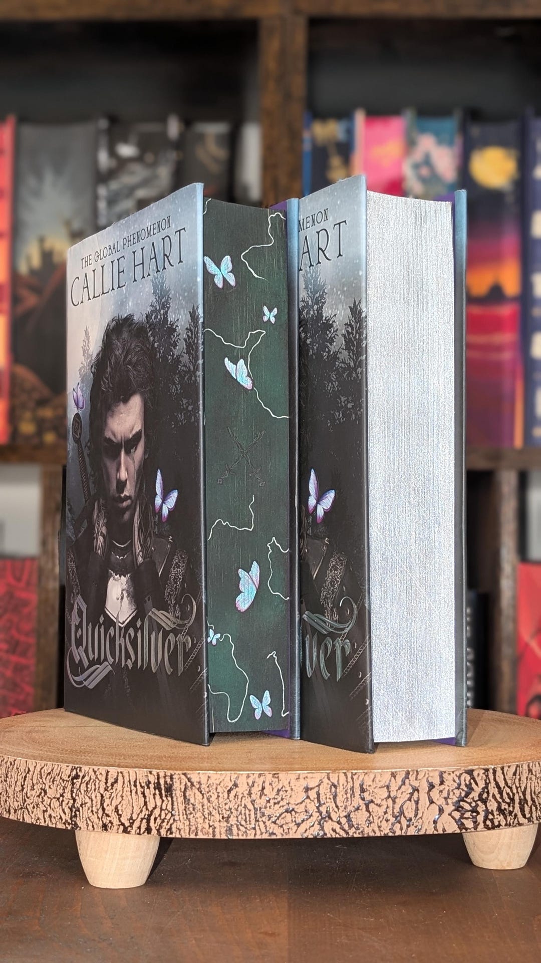 SIGNED 1st Edition Quicksilver by Callie Hart Custom Stencil Sprayed ...