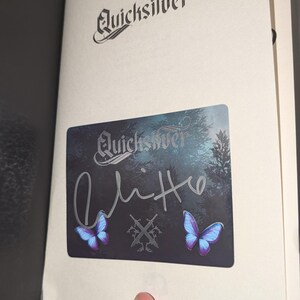 SIGNED 1st Edition Quicksilver by Callie Hart Custom Stencil Sprayed ...