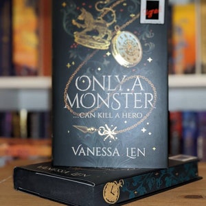 Only a Monster by Vanessa Len Custom Stencil Sprayed Hand Painted Edge ...