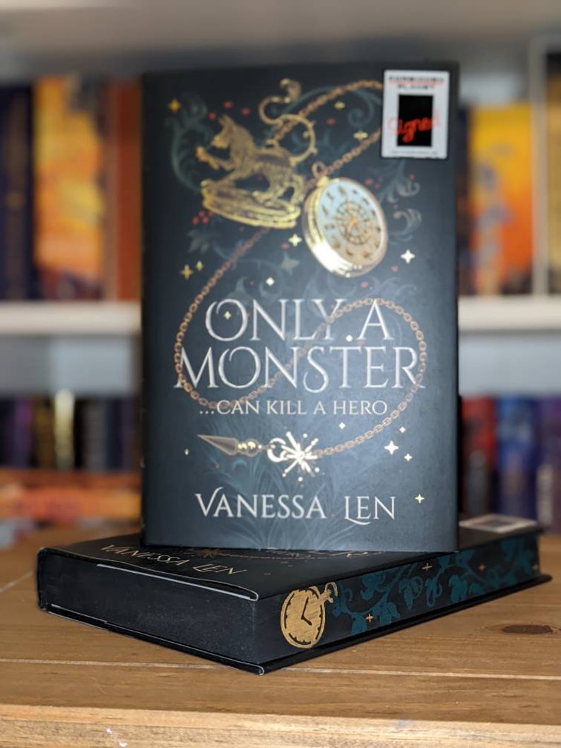 SIGNED Only a Monster by Vanessa Len Custom Stencil Sprayed Hand ...