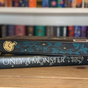 Only a Monster by Vanessa Len Custom Stencil Sprayed Hand Painted Edge ...