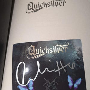 SIGNED 1st Edition Quicksilver by Callie Hart Custom Stencil Sprayed ...