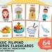 Basic Filipino Words 64 Cards Flashcards Tagalog - Etsy
