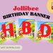 Jollibee Birthday Banner | Happy Birthday Banner Jollibee Themed Party ...