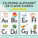 Filipino Alphabet With Numbers Flashcards - Tagalog Alphabet Flashcards ...