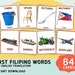 First Filipino Words 84 Cards Flashcards Tagalog Flashcards With ...